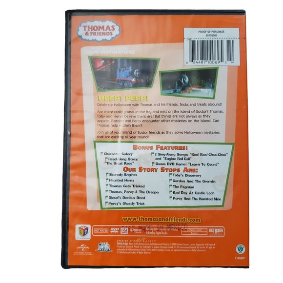 Universal | Media | Thomas Friends Thomass Halloween Adventures Dvd 209 Universal Studios Vg ...